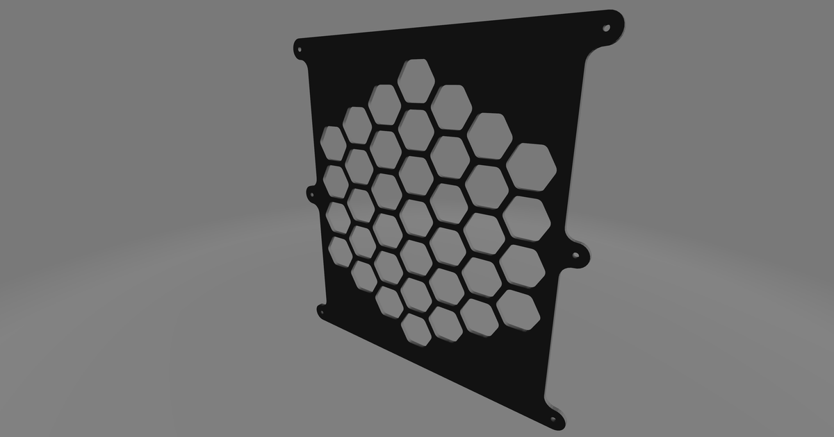 Voron V0.2 Full-height Rear Mesh Panel by zfox | Download free STL ...