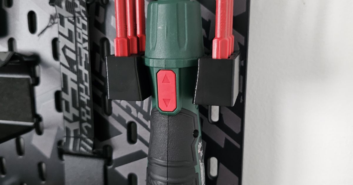 Skadis Parkside Eletric screwdriver by Guym | Download free STL model ...