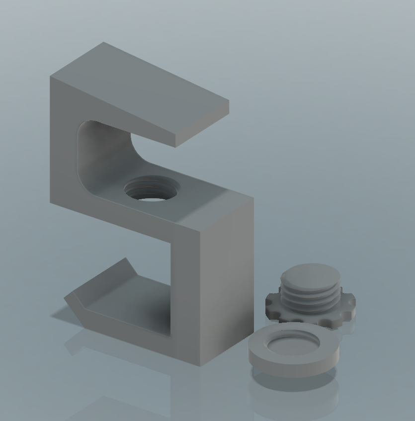 Parametric under desk headphone hanger base with or without cable ...