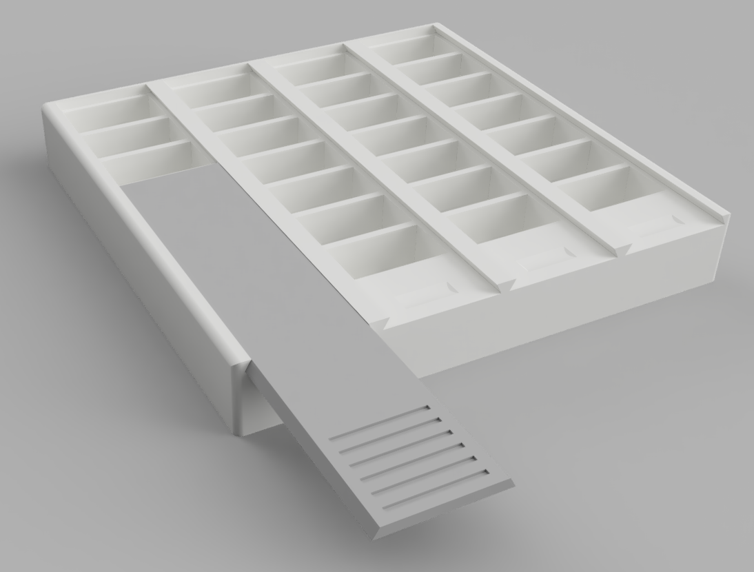 Pill box with sliding lid, 4 weeks capacity por Peter Hall | Descargar ...