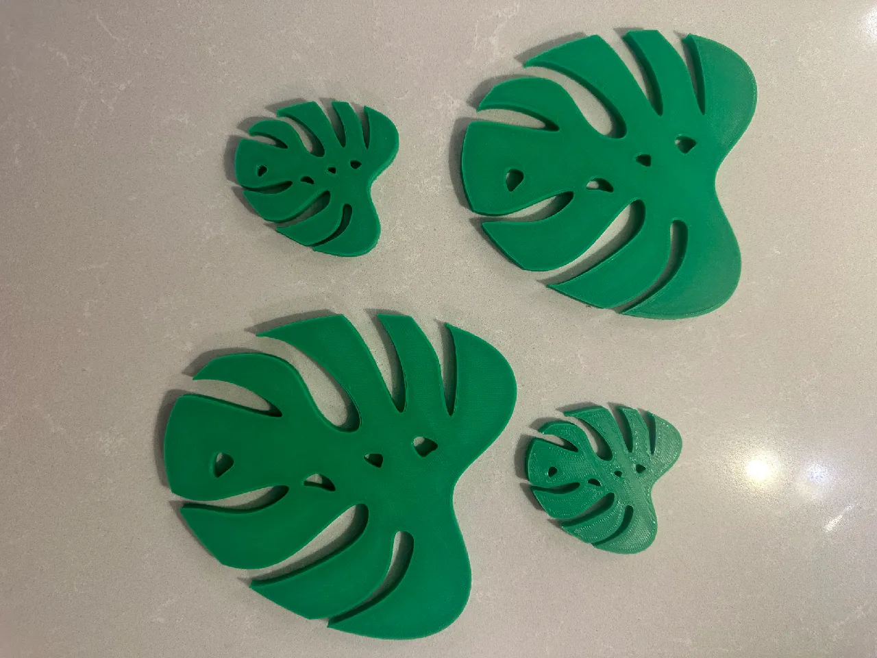 Monstera Coasters by Nathan Grieve | Download free STL model ...