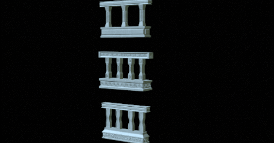 railing models with milling by Rott3D | Download free STL model ...