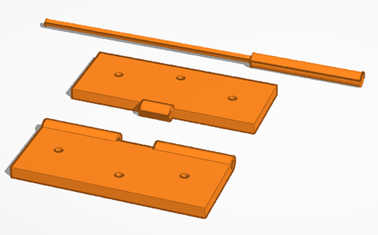 Hinge with pin by Joshua | Download free STL model | Printables.com