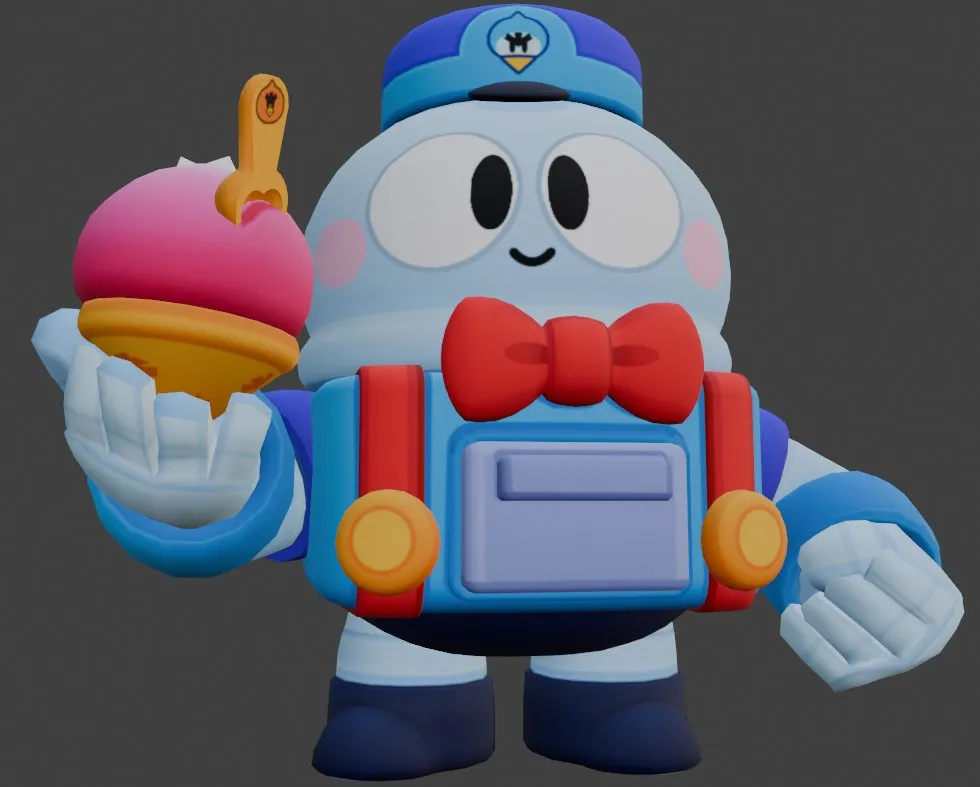 Lou - Brawl Stars by GoatGamez | Download free STL model | Printables.com