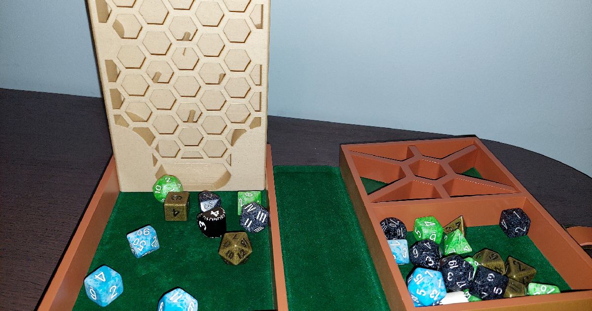 Hex Dice Tower for the Critical Role Dice Tome Tray by BTMorton | Download free STL model ...