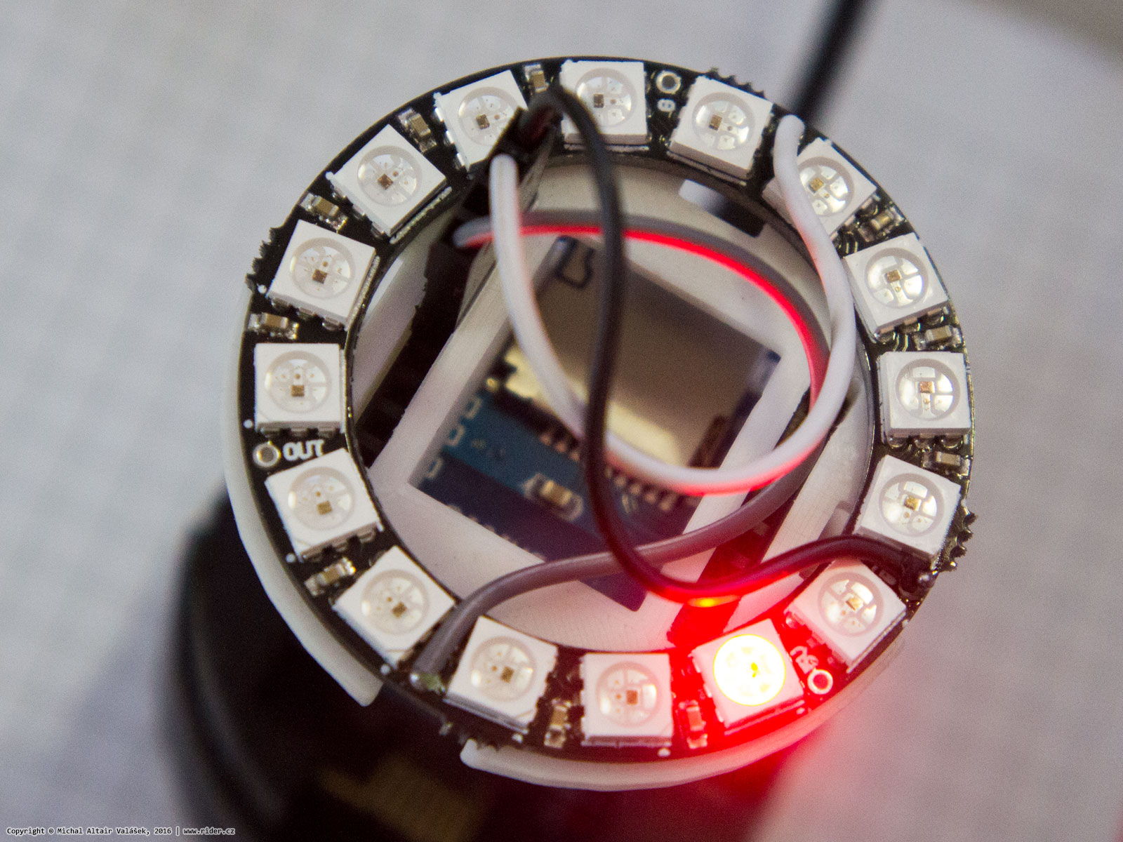 Neopixel ring shield for WeMos D1 mini by Altair | Download free STL ...