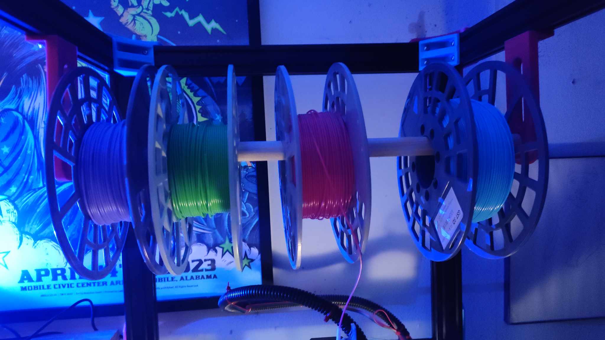 multi spool bracket by HHGOBLIN | Download free STL model | Printables.com