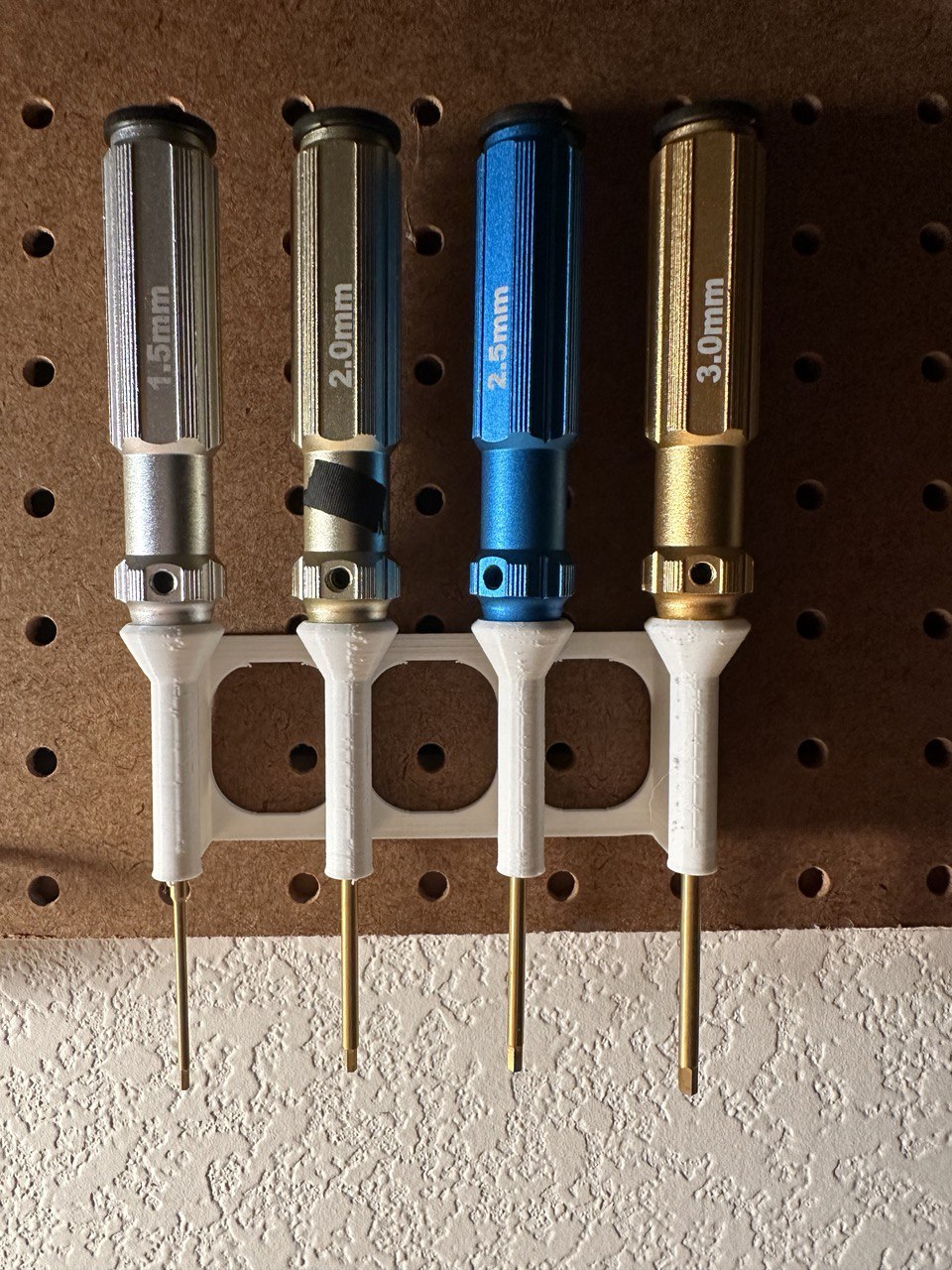 Hex Drivers Pegboard Holder by Mikhail Chernetsov | Download free STL model | Printables.com