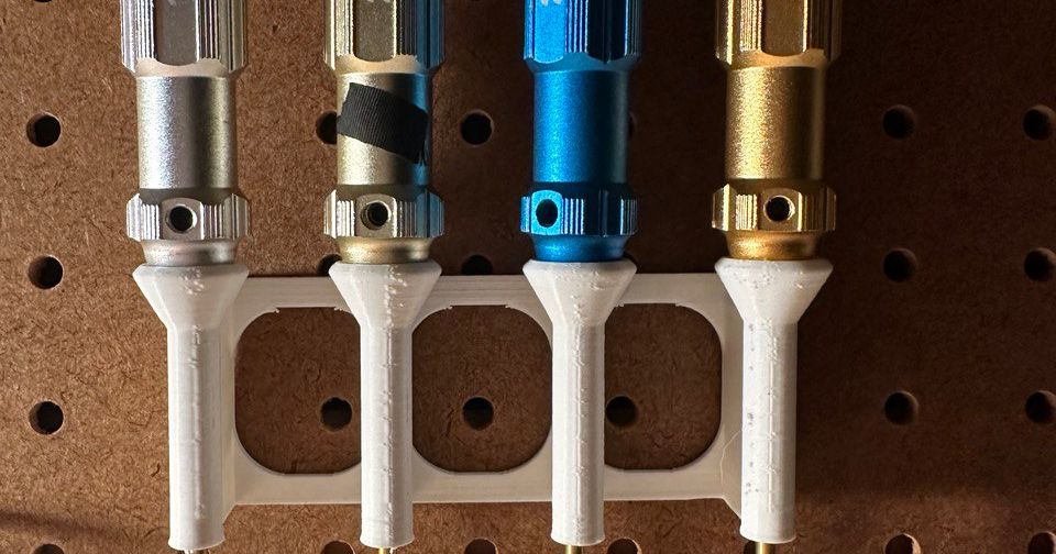 Hex Drivers Pegboard Holder by Mikhail Chernetsov | Download free STL model | Printables.com
