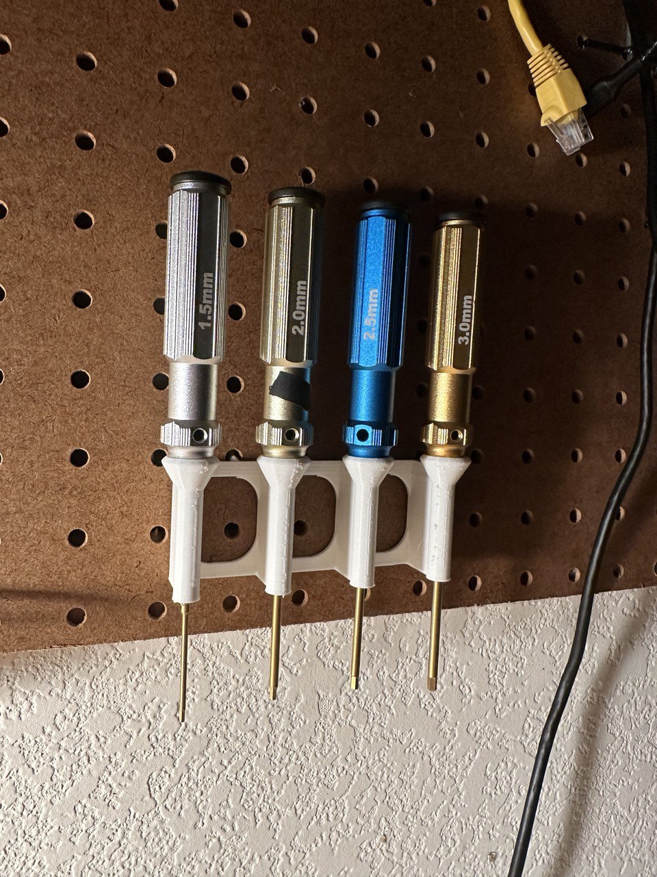 Hex Drivers Pegboard Holder by Mikhail Chernetsov | Download free STL model | Printables.com