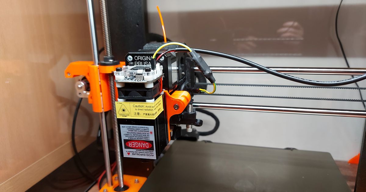 Laser module mount for Prusa i3 MK2.5S/MK3S by Milos V. | Download free ...