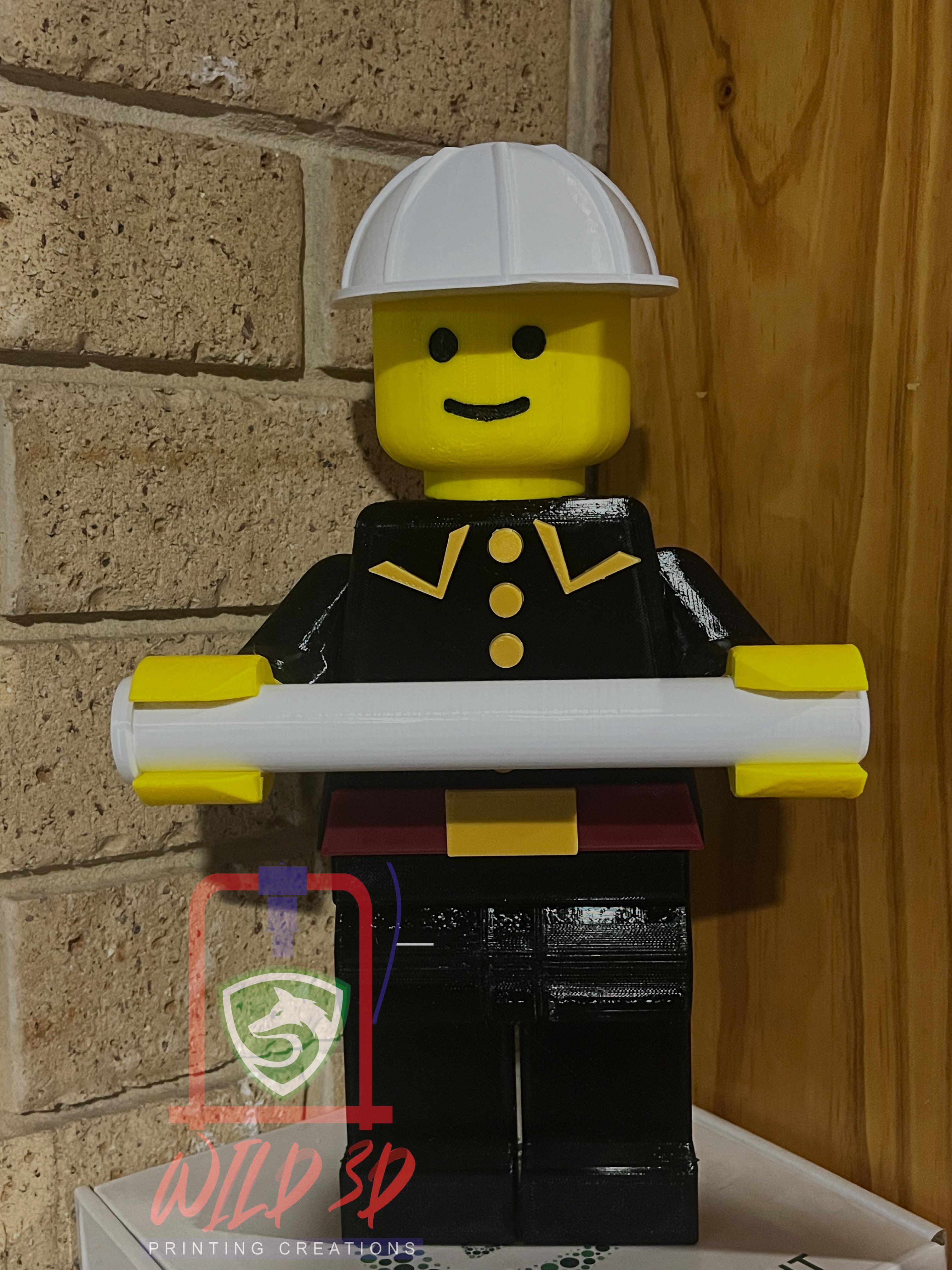 1960's Lego Fireman toilet roll holder by Primewelder | Download free ...