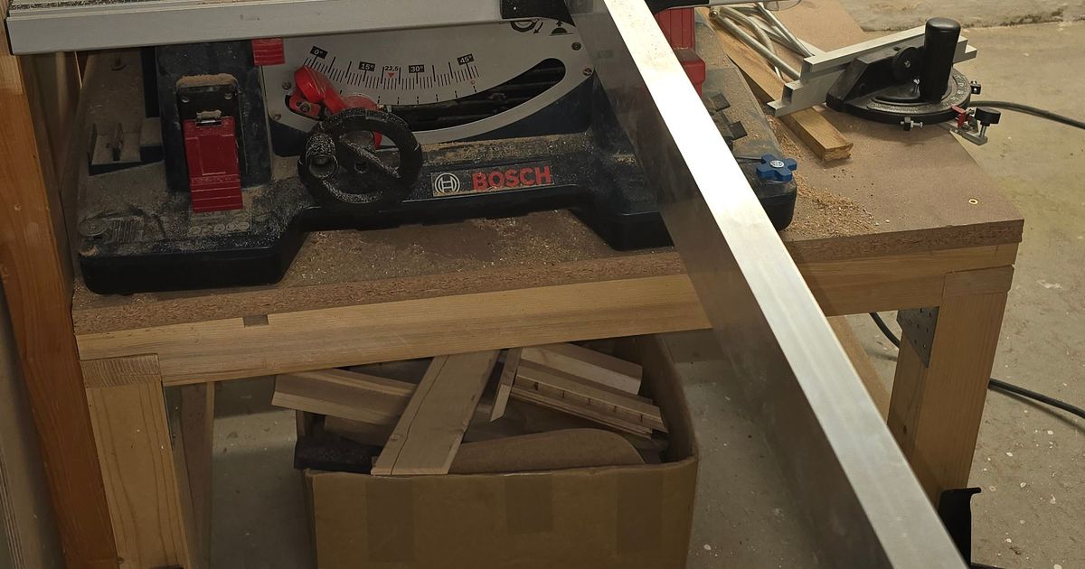 Bosch GTS XC10 parallel guide extension by VSdesign | Download free STL model | Printables.com