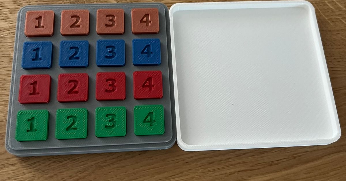 Sudoku hlavolam by Ermin | Download free STL model | Printables.com Sudoku hlavolam by Ermin | Download free STL model | Printables.com
