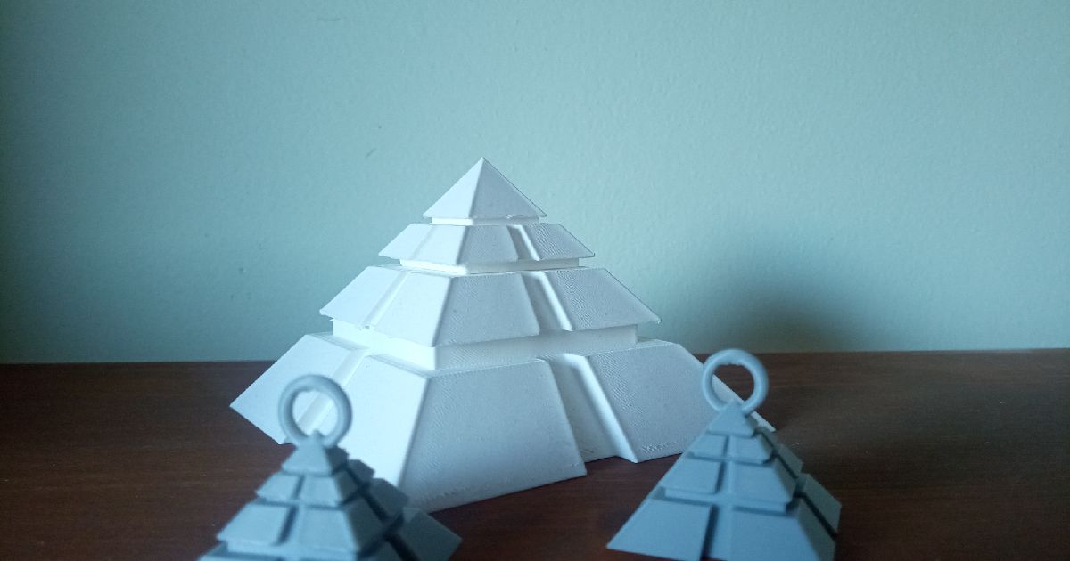 Stargate pyramid keychain by Jan Hruš | Download free STL model ...