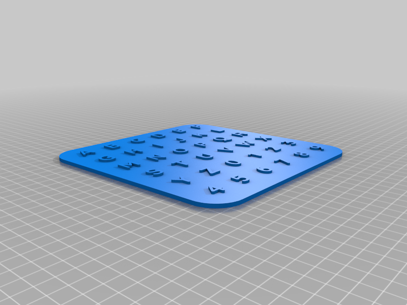 Letter & Number Board by timcogan | Download free STL model ...