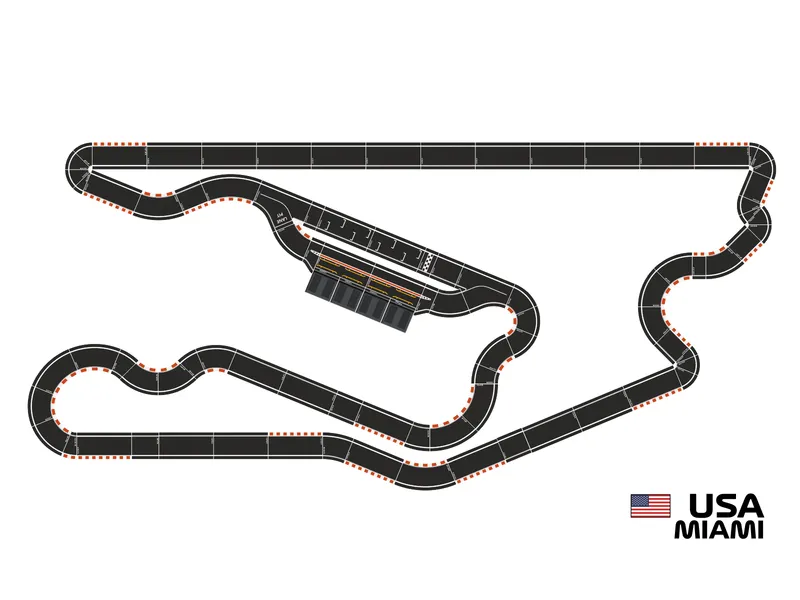Racing Circuits - building kit - USA Miami Grand Prix by Michal Fanta ...