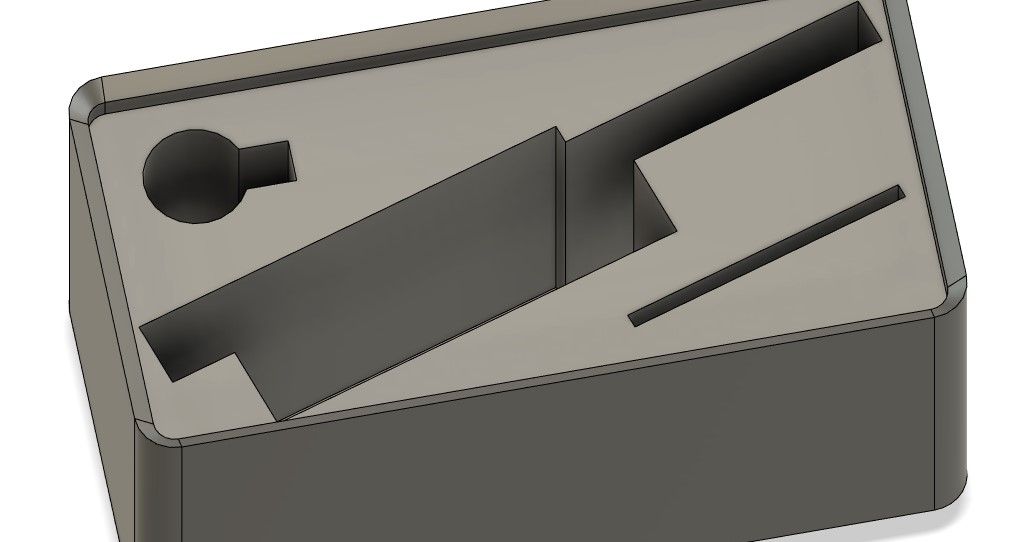 Gridfinity caliper, ruler, deburring tool holder 2x1 by James B | Download free STL model ...