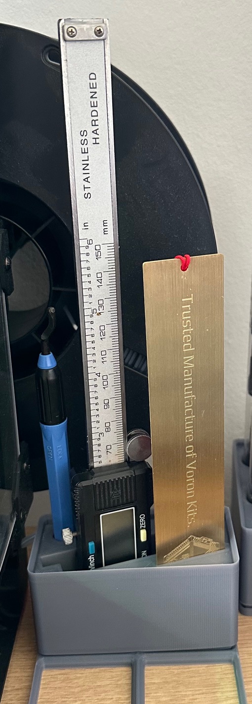 Gridfinity caliper, ruler, deburring tool holder 2x1 by James B ...