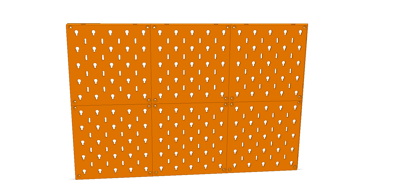 Modular organizer wall 34x34 pattern by pressi | Download free STL ...