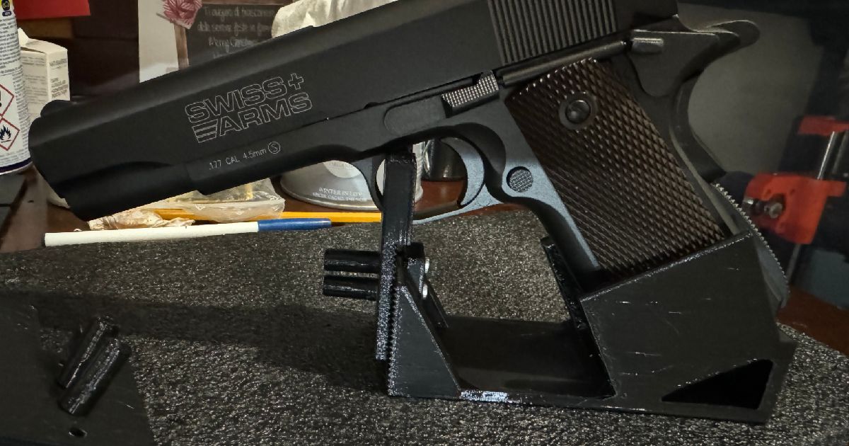 Gun Stand - Adjustable by Fabrizio | Download free STL model ...