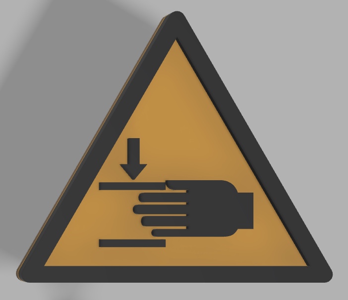 ISO 7010 Warn Signs for non AMS Printers by WolfPrint3D | Download free ...