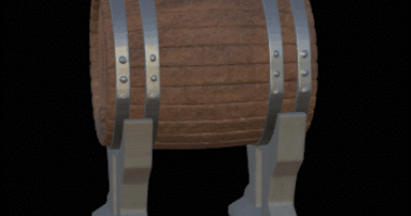 Wooden barrel with holders and holes with caps por Rott3D | Descargar ...