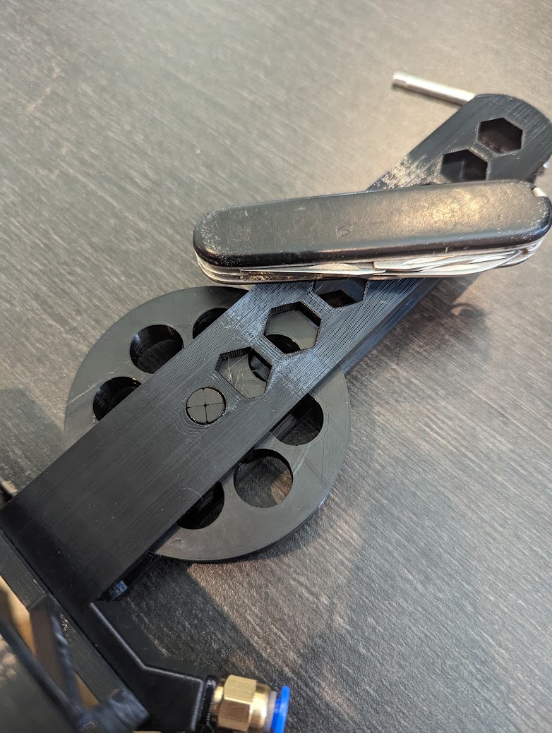 Ikea Skadis mounted Spool holder with filament buffer by Andrew Barber ...