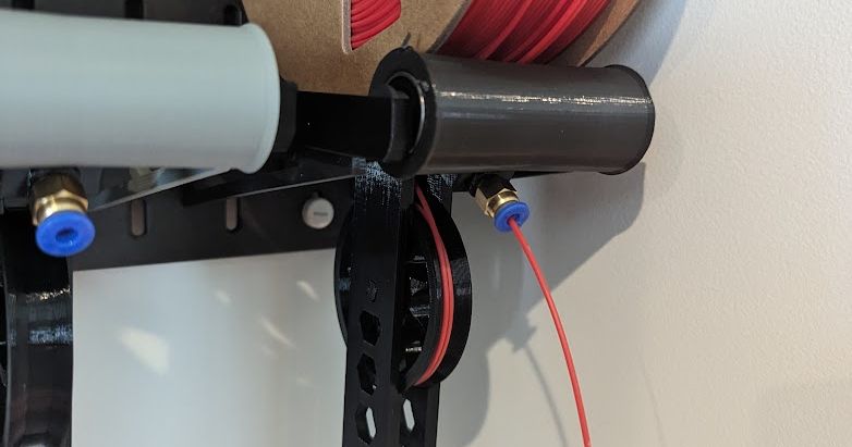 Ikea Skadis mounted Spool holder with filament buffer by Andrew Barber ...