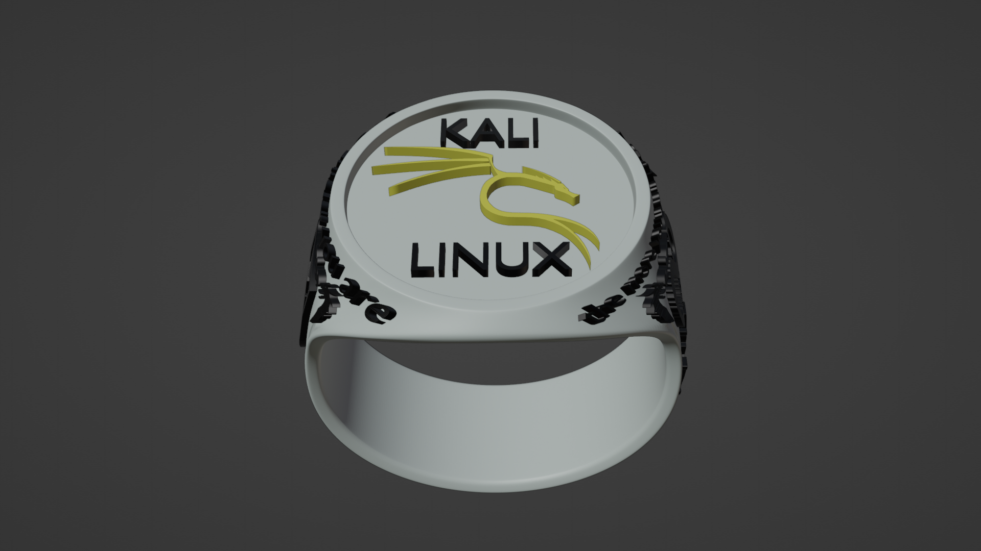 Kali Linux Men's Signet Ring by RaistlinJ | Download free STL model ...