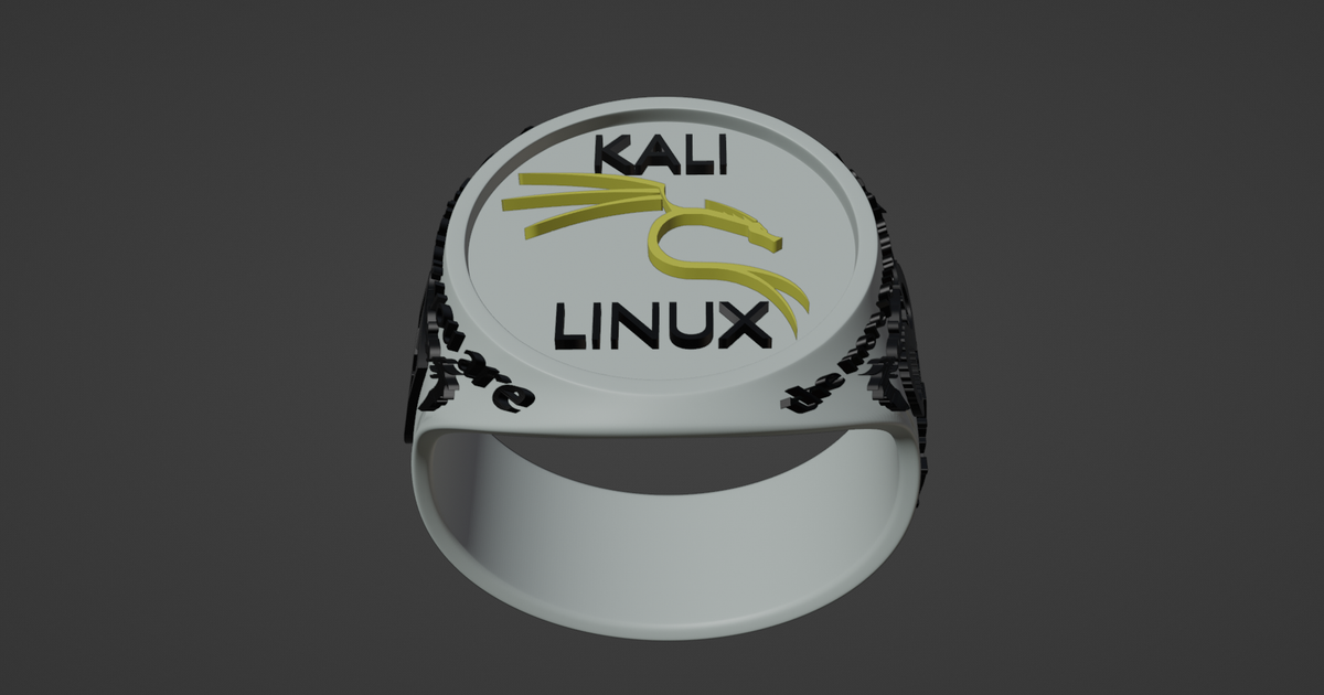 Kali Linux Men's Signet Ring by RaistlinJ | Download free STL model ...