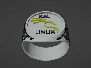 Kali Linux Men's Signet Ring by RaistlinJ | Download free STL model ...