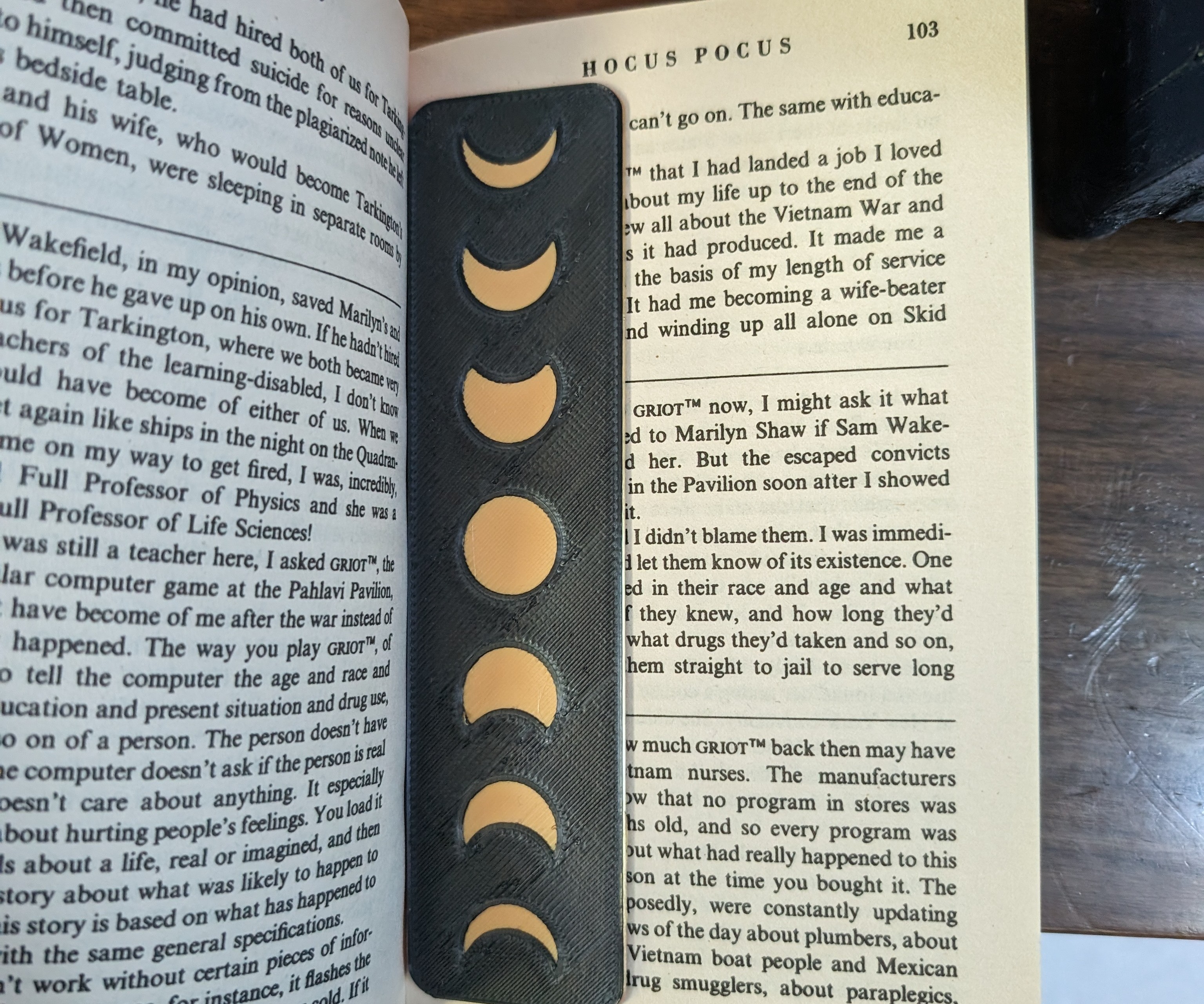 Moon Phase Bookmark - 30 minute print with filament change opportunity ...