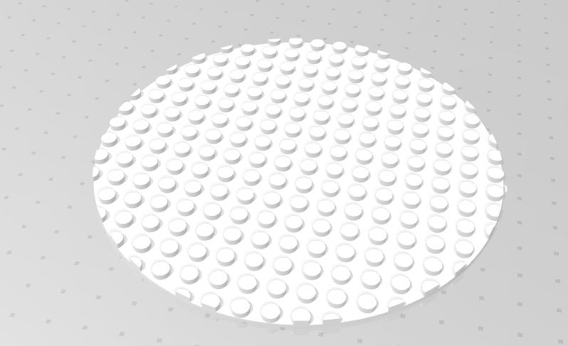 Lego inspired baseplate 16x16 circle| Fits HÄRLIGA bell jar[big version ...