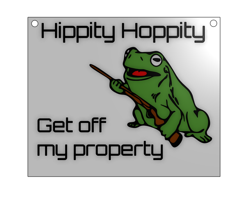 COLOR-SWITCH MULTI-LAYER FROG SIGN by GTM | Download free STL model ...