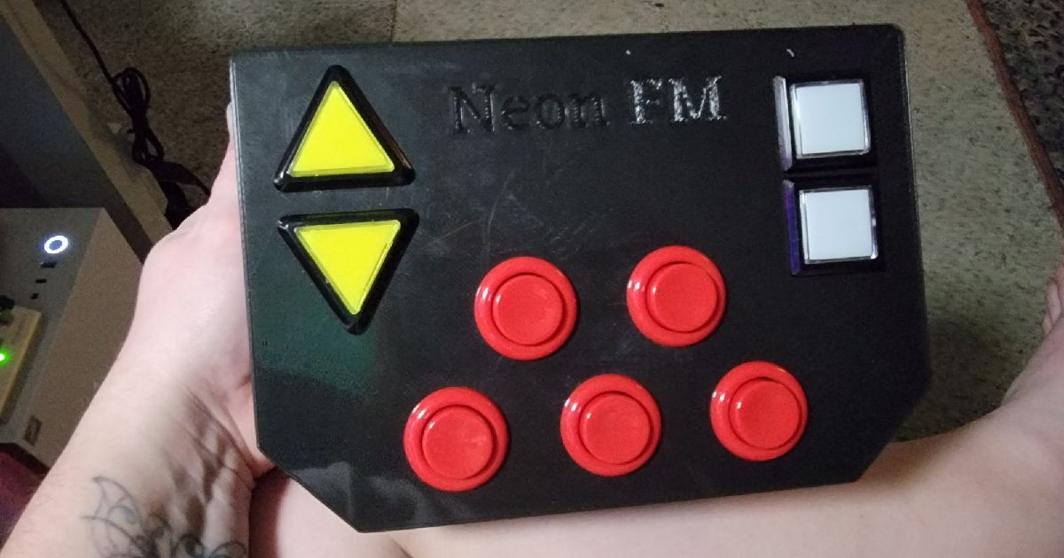 NeonFM Mini Hand Controller by bluemoonmystic | Download free STL model ...