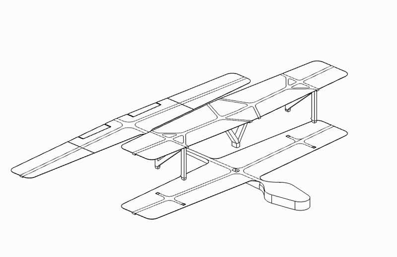 Flying Biplane v5 by John Doe | Download free STL model | Printables.com