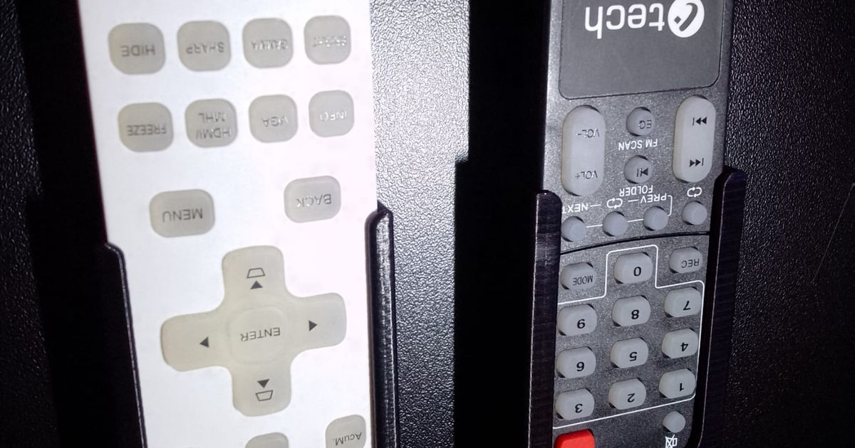 Remote control holder by DeeDee | Download free STL model | Printables.com