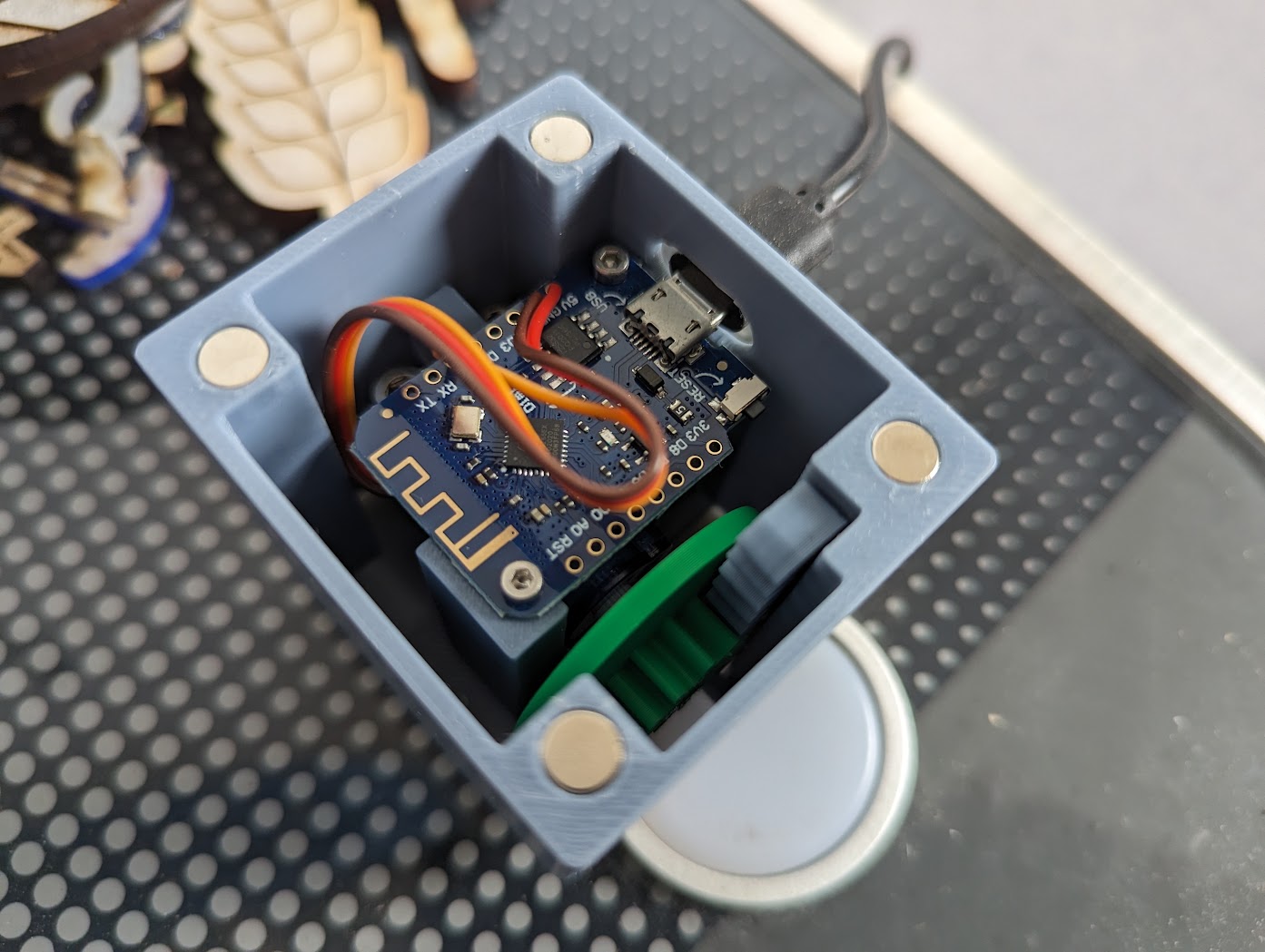 Buttonbot Button Pushing Bot By Rexstuff Download Free Stl Model