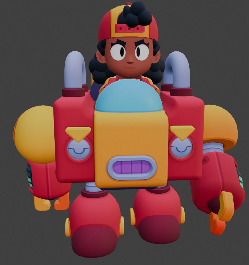Meg - Brawl Stars by GoatGamez | Download free STL model | Printables.com