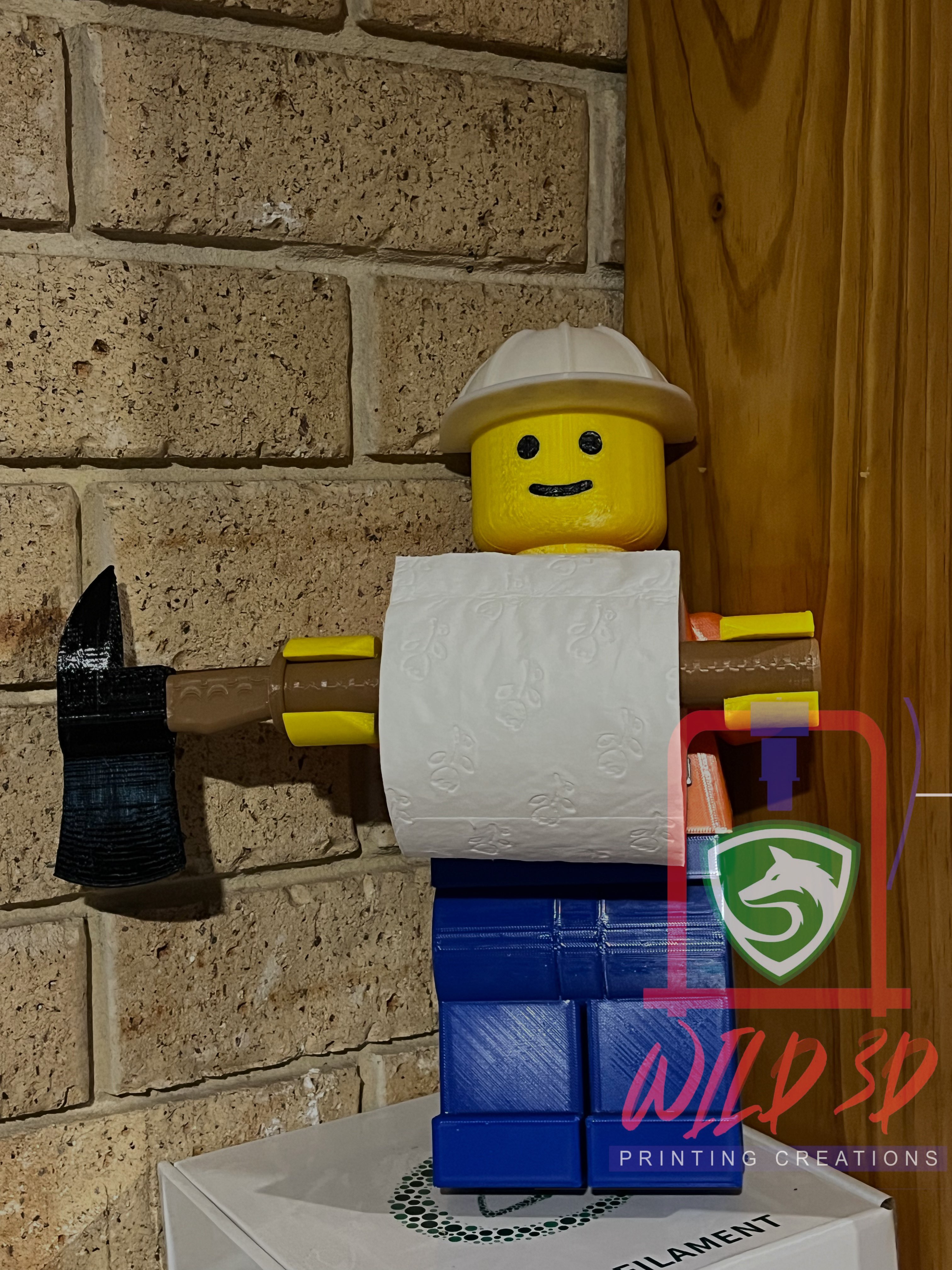 High Vis Legoman Toilet Roll Holder By Primewelder Download Free Stl