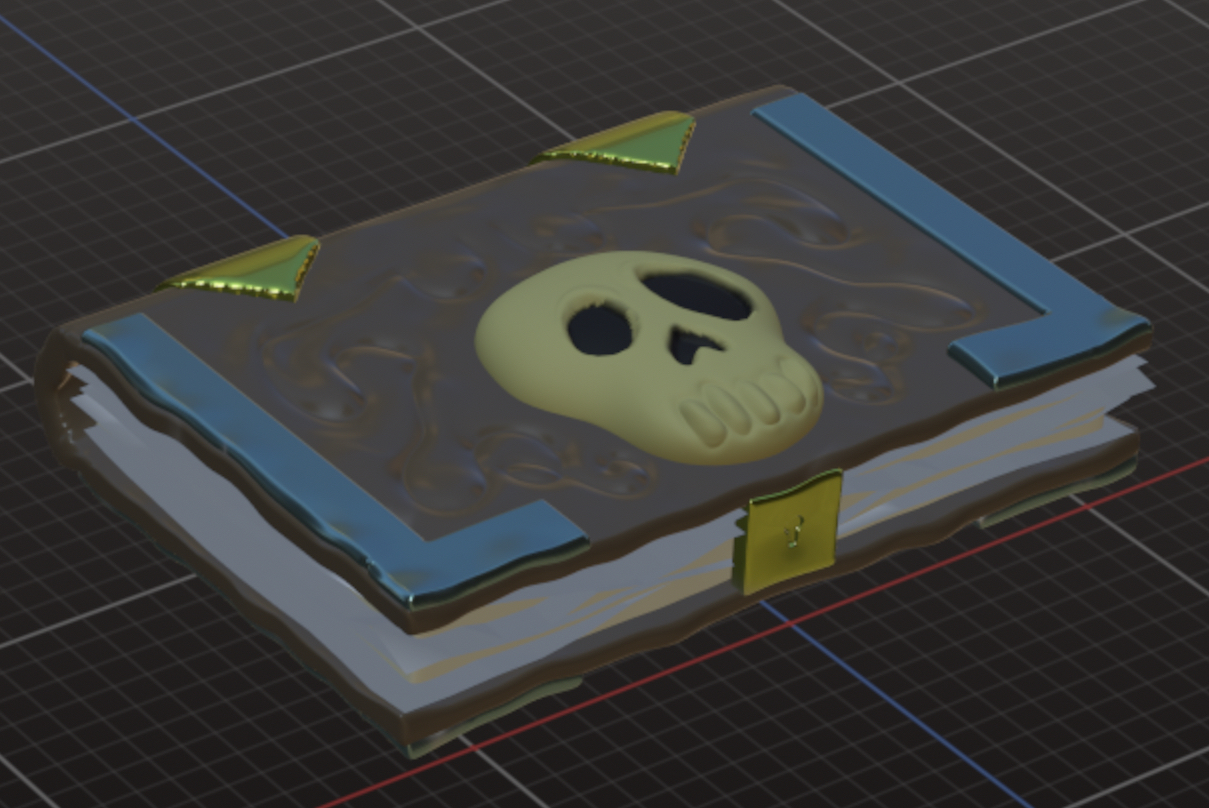 Cartoon skull book by Dr. Tocino | Download free STL model | Printables.com