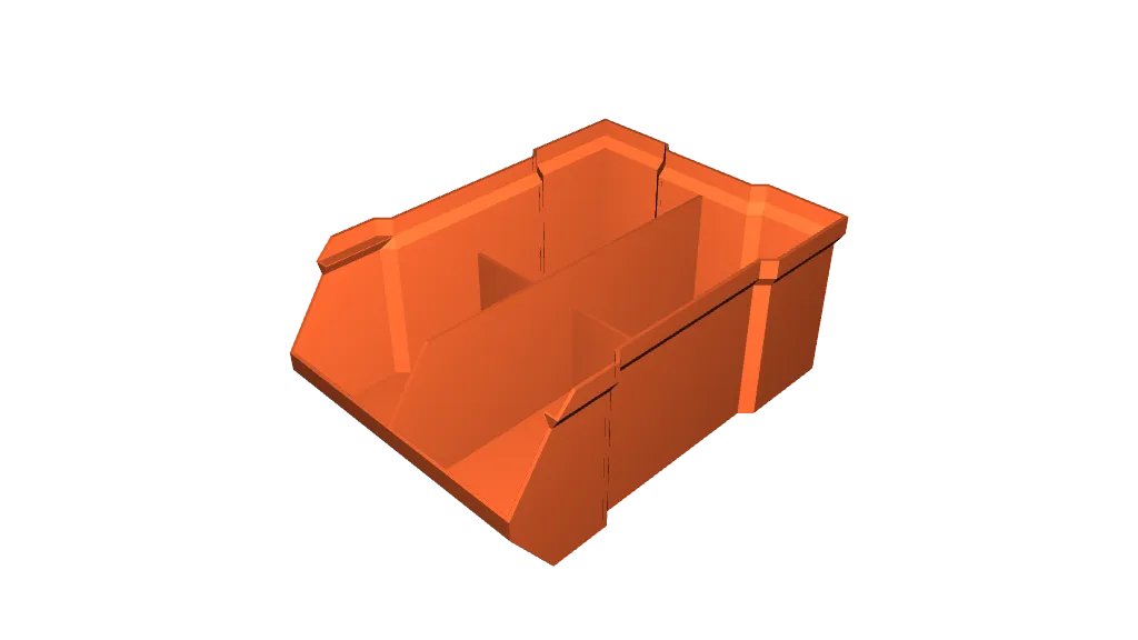 Stack Box with four compartments by Ste Grax | Download free STL model ...