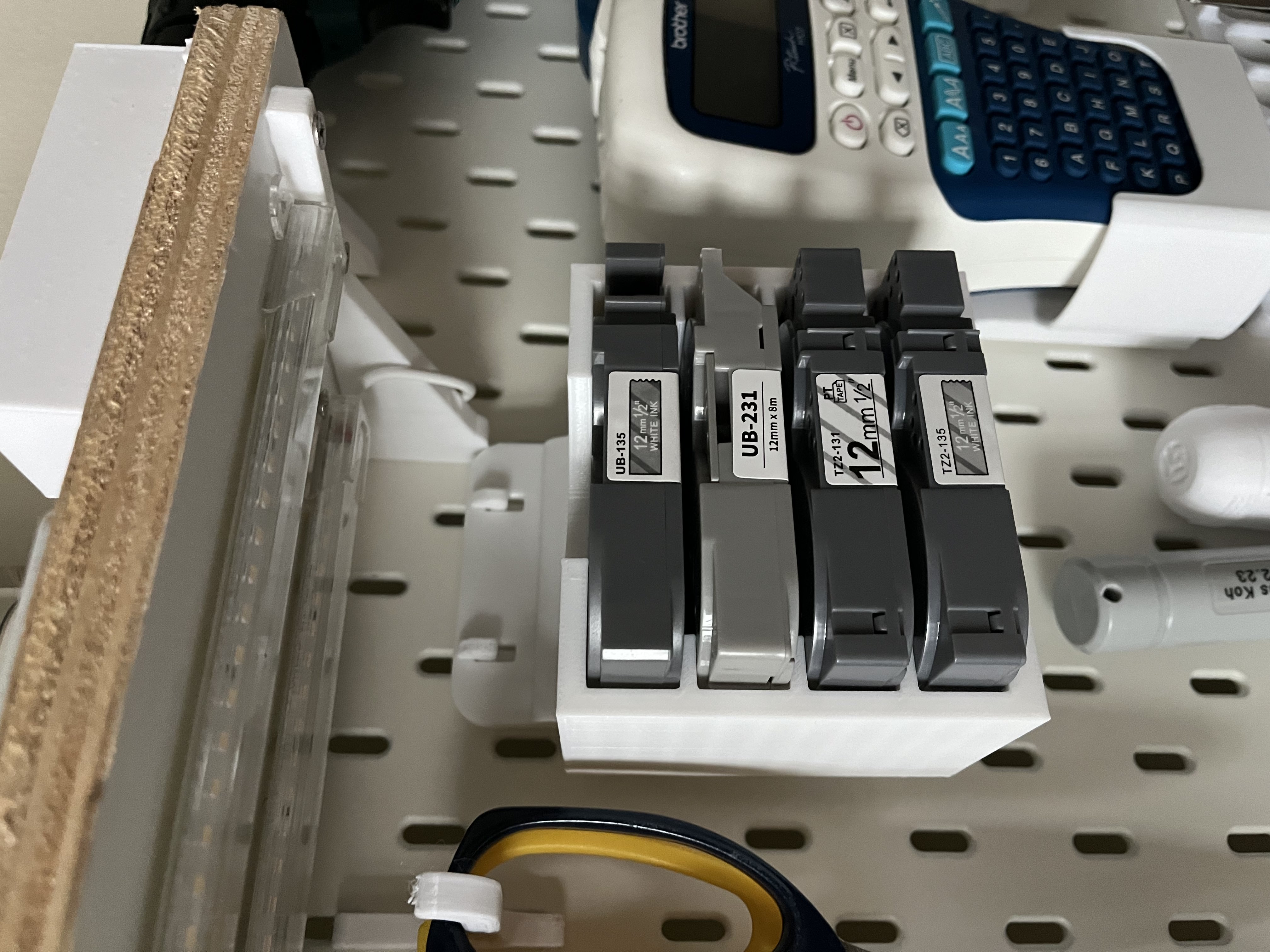 Skadis Brother Label Printer Holder by james | Download free STL model ...