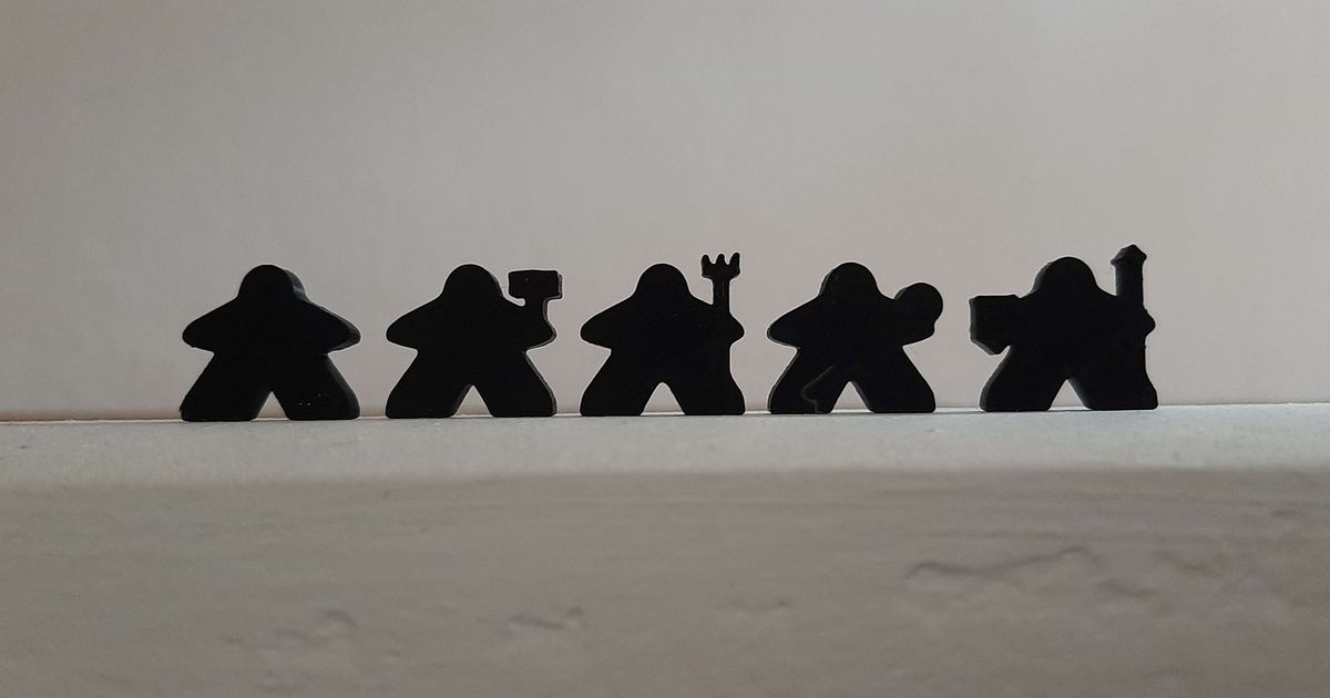 Various Meeples Collection by MMSMAR | Download free STL model ...