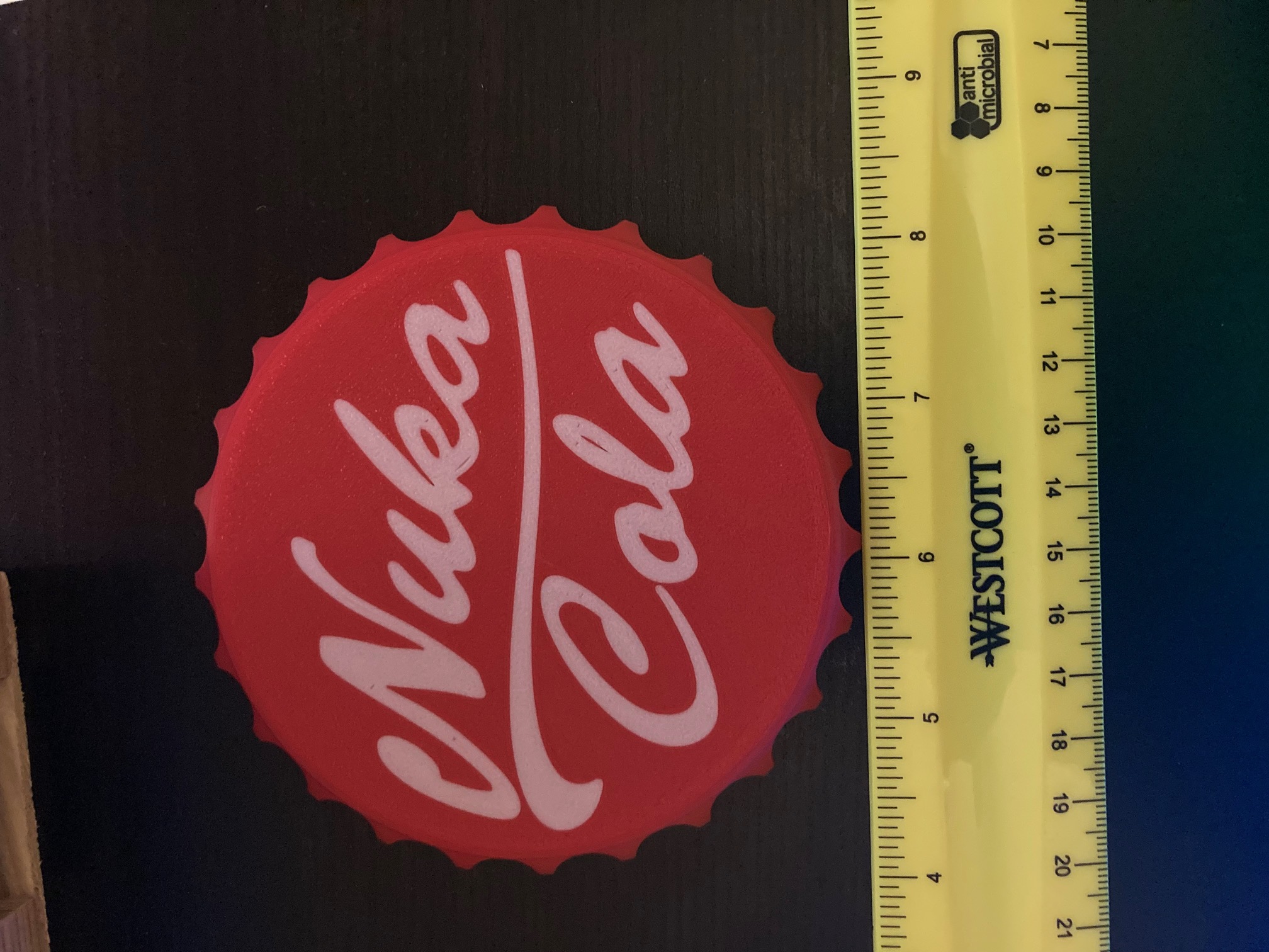 Nuka Cola Large Bottle Cap Coaster by naiad001 | Download free STL ...
