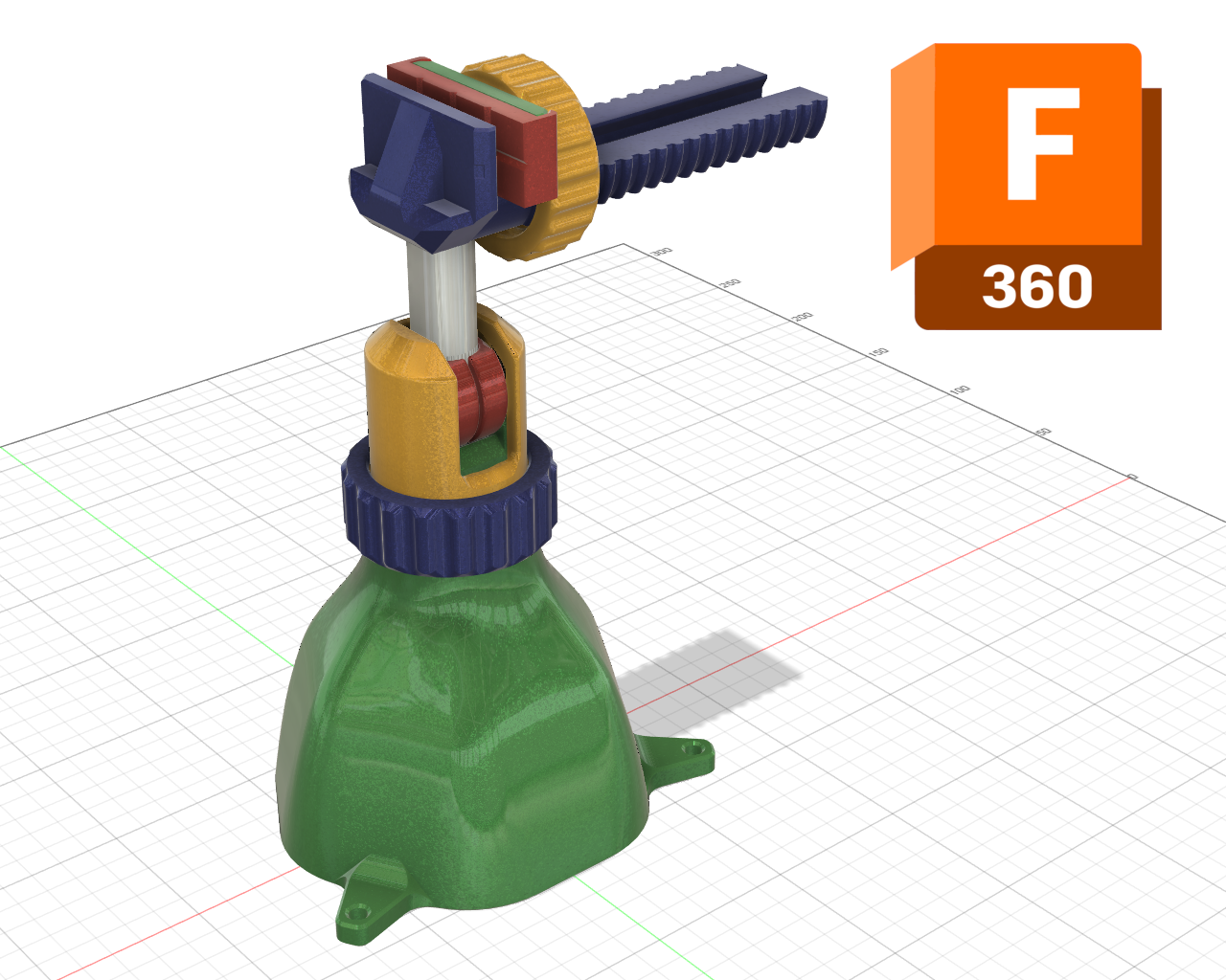 Rotating Tilting Weighted Vise (Fusion360) by squinn | Printables Store