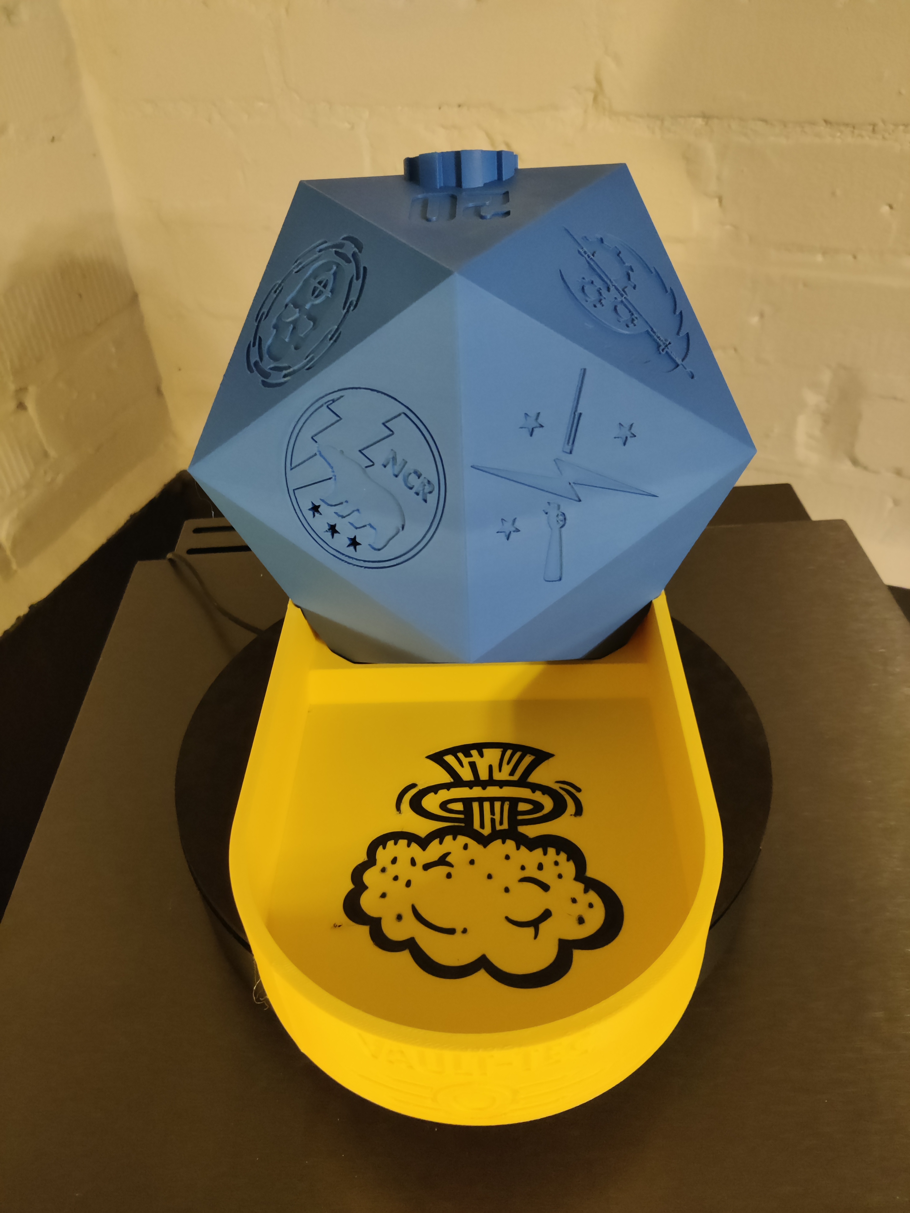 D20 Dice Tower - Fallout Design by Dice & Dragons | Download free STL ...