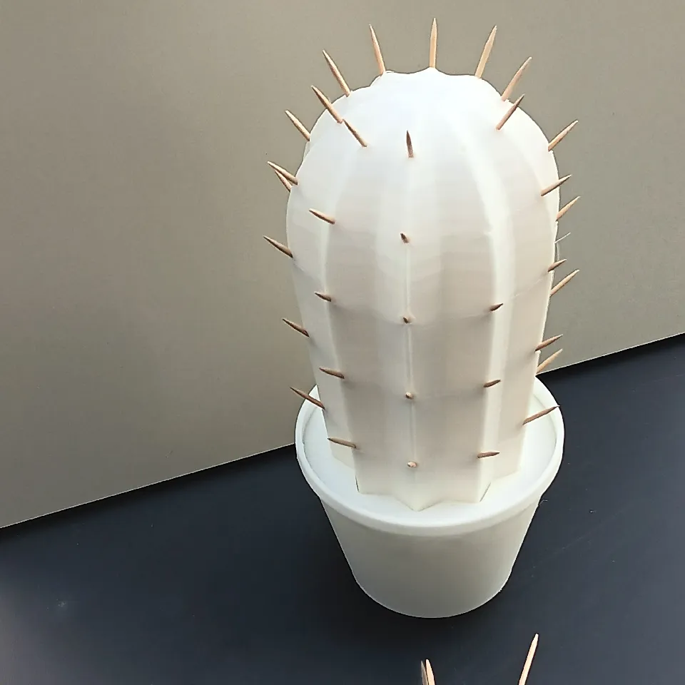 cactus toothpick holder by runningturtle08 | Download free STL model ...