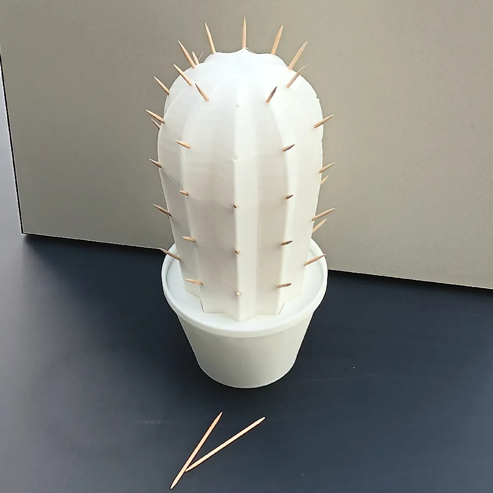 cactus toothpick holder by runningturtle08 | Download free STL model ...